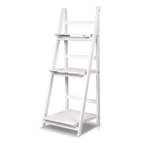 Artiss Bookshelf Corner Shelf 3 Tiers Zane White Click Shop Au
