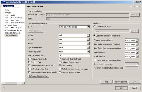 Nios Ii 71 Ide Функции из Hal Системы на ПЛИС System On A