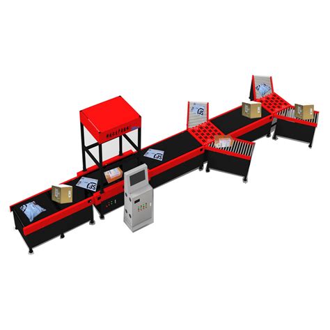 Automation Sorting System With Dws System Dimensioning Weighing And