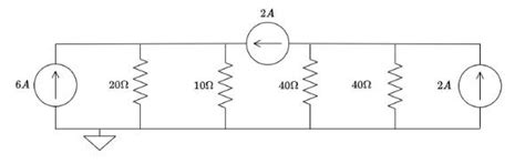 Solved Find The Voltages At Each Node In The Circuit Of