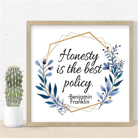 Honesty Is The Best Policy Poster