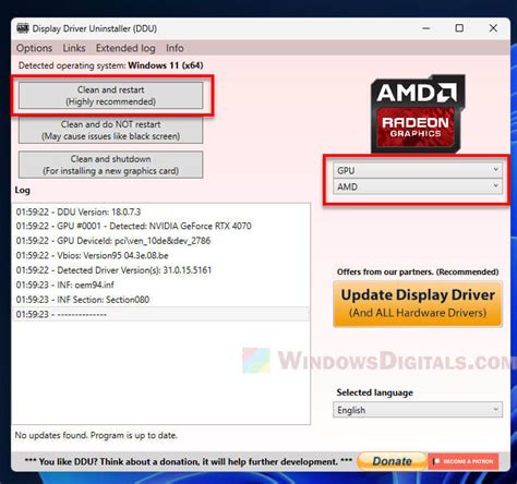 AMD Software Warning Graphics Driver Replaced