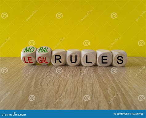 Legal Or Moral Rules Symbol Stock Image Image Of Legal System