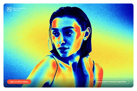 Grainy Gradient Heatmap Image Effect Layer Styles Including Texture And Vivid Envato