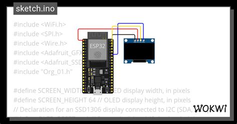 Oled Icon Wokwi ESP32 STM32 Arduino Simulator
