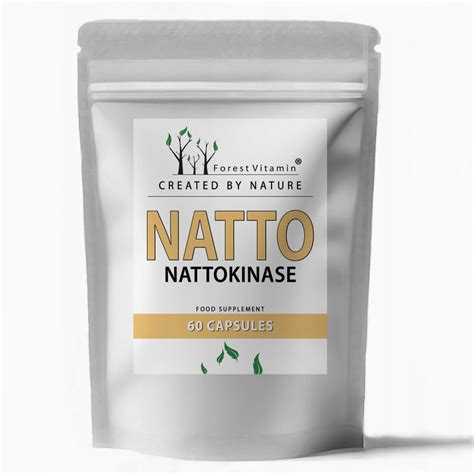 Japanese Natto Enzyme For Heart Health Vinco Nattokinase 120 Capsules