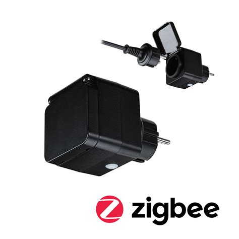 Plug Adapter Smart Home Zigbee 3 0 Smart Plug Outdoor IP44 Black