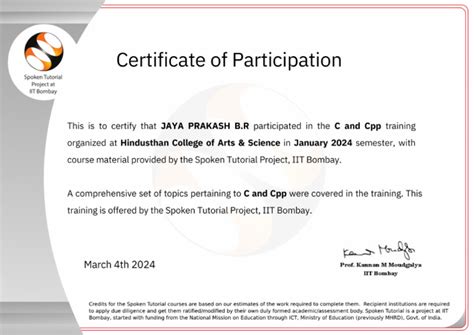 Hari Hara Prasanth C And Cpp Participant Certificate 1 Pdf 20240320 101245 0000 Pdf