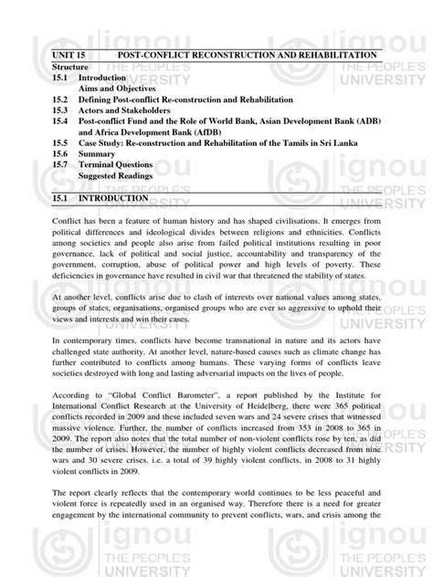 Postconflict Reconstruction Pdf Peacebuilding Governance Postconflict Reconstruction Pdf Peacebuilding Governance