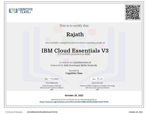 Rajath ⠀ On Linkedin Ibm Cognitiveclass Ibmcloud