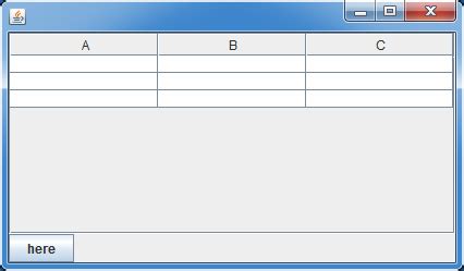 Java Add JButton After Last Row Of JTable Stack Overflow