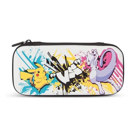 Case Nintendo Switch Lite Pokémon Battle Pikachu Vs Mewtwo Em Promoção