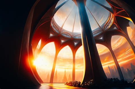 Uma Imagem De Uma Célula De Tirar O Fôlego De Um Angelarium O Conceito