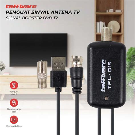 Jual Taffware Penguat Sinyal Antena TV Digital Amplifier Booster DVB T Booster Penguat Sinyal