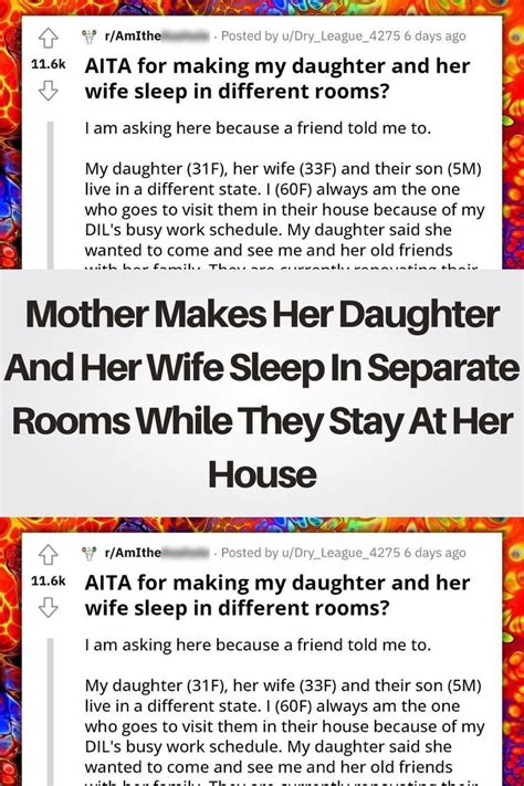 Mother Makes Her Daughter And Her Wife Sleep In Separate Rooms While