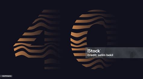 숫자 세트 벡터 글꼴 알파벳 독특한 요소 디자인을위한 현대적인 동적 럭셔리 플랫 디자인 0명에 대한 스톡 벡터 아트 및 기타 이미지 0명 갈색 검은색 Istock