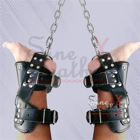 Leather Suspension Cuffs Etsy