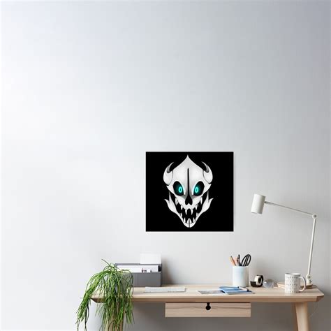 Gaster Blaster Poster For Sale By Mlolotte Redbubble