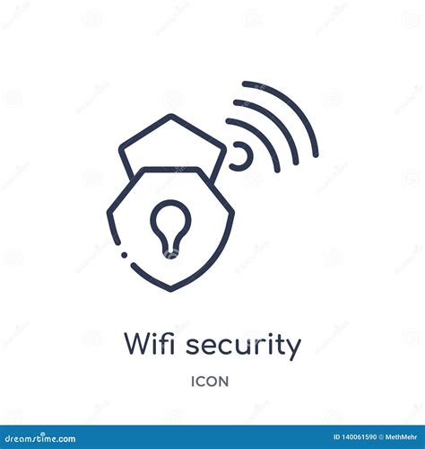 Linear Wifi Modem Icon From Electronic Stuff Fill Outline Collection