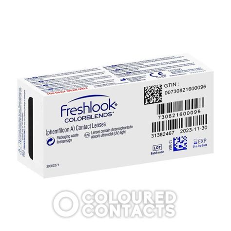Freshlook Colorblends Pure Hazel Prescription Contacts Monthly