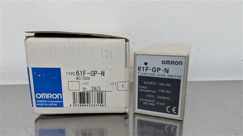 Omron 61f Gp N Floatless Level Switch Ser 100v 100vac Neo Surplus