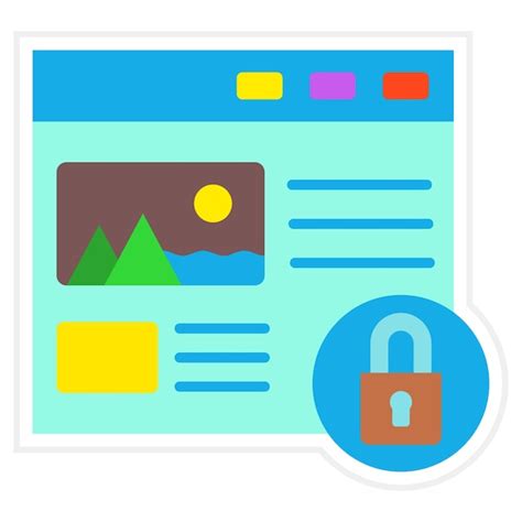 Premium Vector Web Security Icon