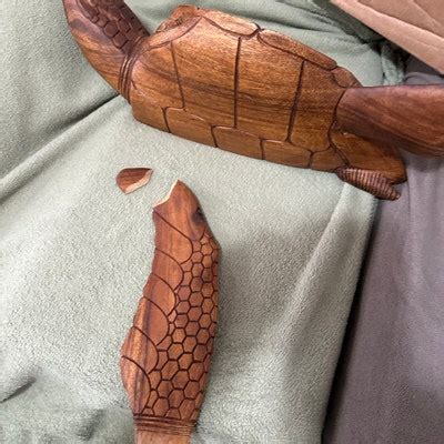 Hand Carved Huge Mahogany Half Turtle Wall Art Carving Sculpture Ocean
