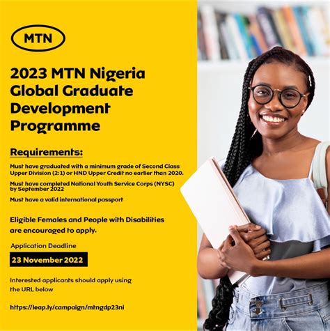 Mtn Nigeria On Linkedin The 2023 Mtn Nigeria Graduate Development