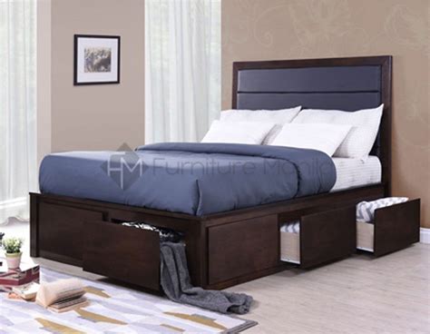 Rhys Wooden Bed Frame With Drawers Home And Office Furniture Philippines
