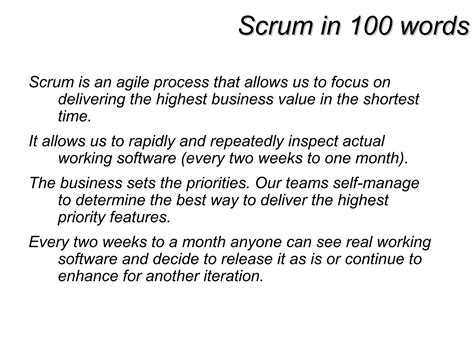 Agile Scrum Methodology PPT
