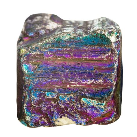 Premium Photo Cube From Iridescent Pyrite Mineral Stone