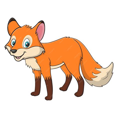 Premium Vector Vector Illustration Of Cute Fox Cartoon