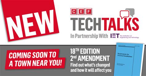 CEF Announces Live TechTalk Coming Soon In Partnership With The IET