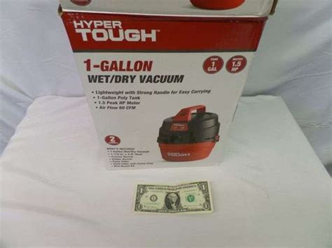Hyper Tough 1 Gallon Wet Dry Vac W Attachments And Paperwork Like New In Box 4a Texas