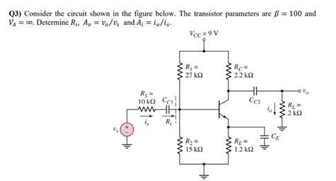 Solved Q3 Consider The Circuit Shown In The Figure Below Chegg Com