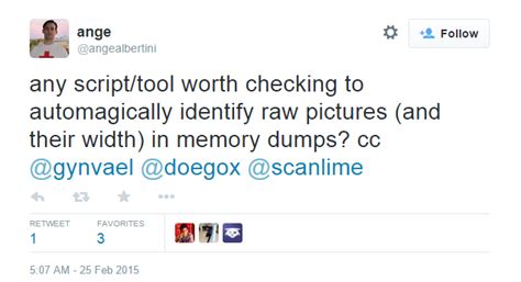 W Tsec Extracting RAW Pictures From Memory Dumps