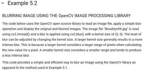solved example 5 2blurring image using the opencv image
