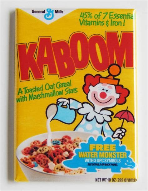1984 General Mills Kaboom Cereal Box Front Artofit