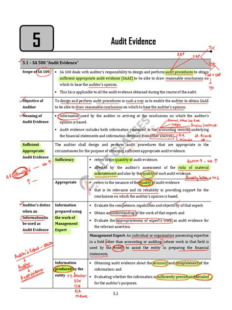Lecture 13 Audit Evidence Pdf Audit Financial Audit