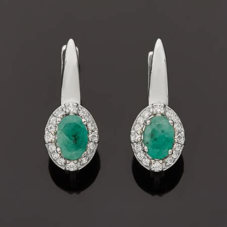 Купить серьги с изумрудом - продажа по низкой цене в интернет-магазине ...