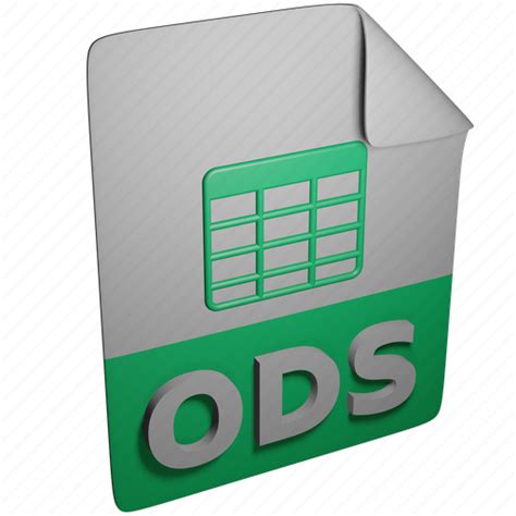 Ico Ods Document Spreadsheet Calc Icon Download On Iconfinder