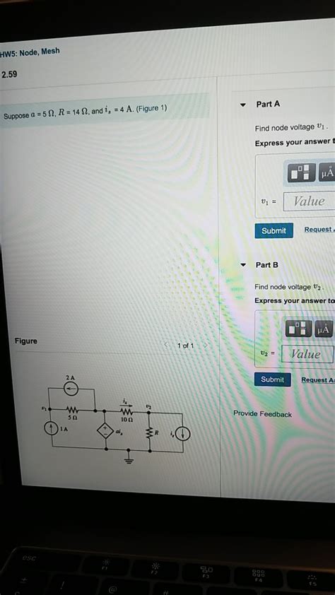 Solved HW5 Node Mesh 2 59 Part A Suppose a 5 Ω R 14 Chegg com