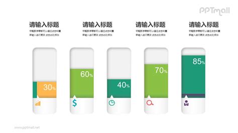 手工打造的个性柱状图ppt模板下载 Pptmall