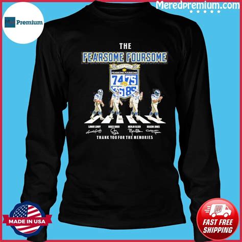 Official The Fearsome Foursome Los Angeles Rams Abbey Road Shirt
