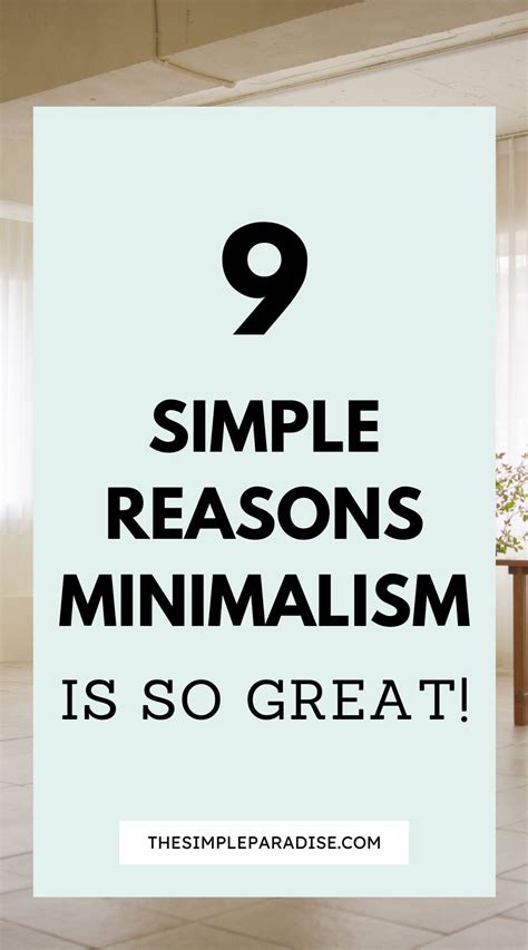 Minimalism And Simplicity 9 Amazing Reasons Why Minimalism Is So Great