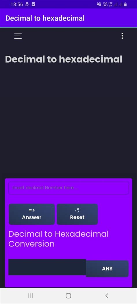 Decimal To Hexadecimal Apk For Android Download