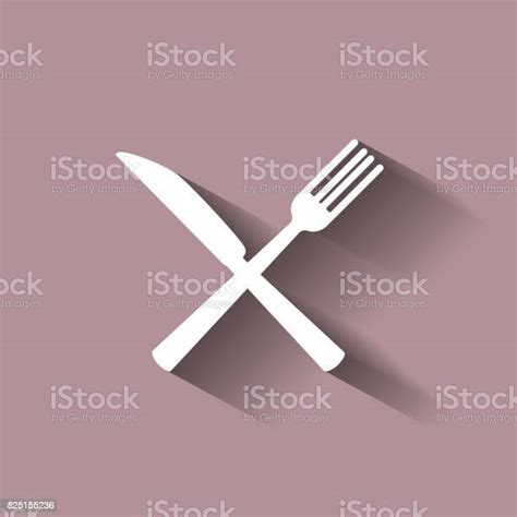 나이프와 포크 칼 붙 이입니다 테이블 설정입니다 그림자와 벡터 아이콘 3차원 형태에 대한 스톡 벡터 아트 및 기타 이미지 3차원 형태 가정의 방 개념 Istock