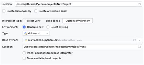 Create And Run Your First Project Pycharm Documentation
