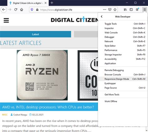 How To Use The Mobile Browser Emulator In Chrome Firefox Edge Opera