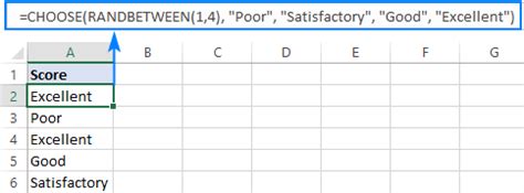 CHOOSE Function In Excel With Formula Examples